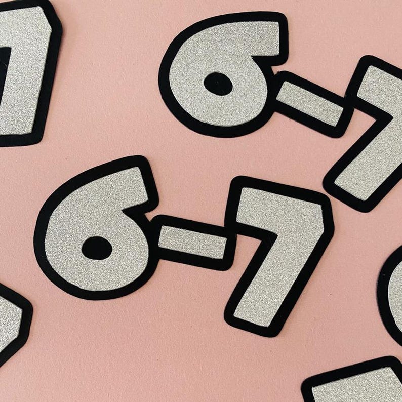 6-7 Six Seven Birthday Party Confetti | Six Seven Table Decoration - Etsy