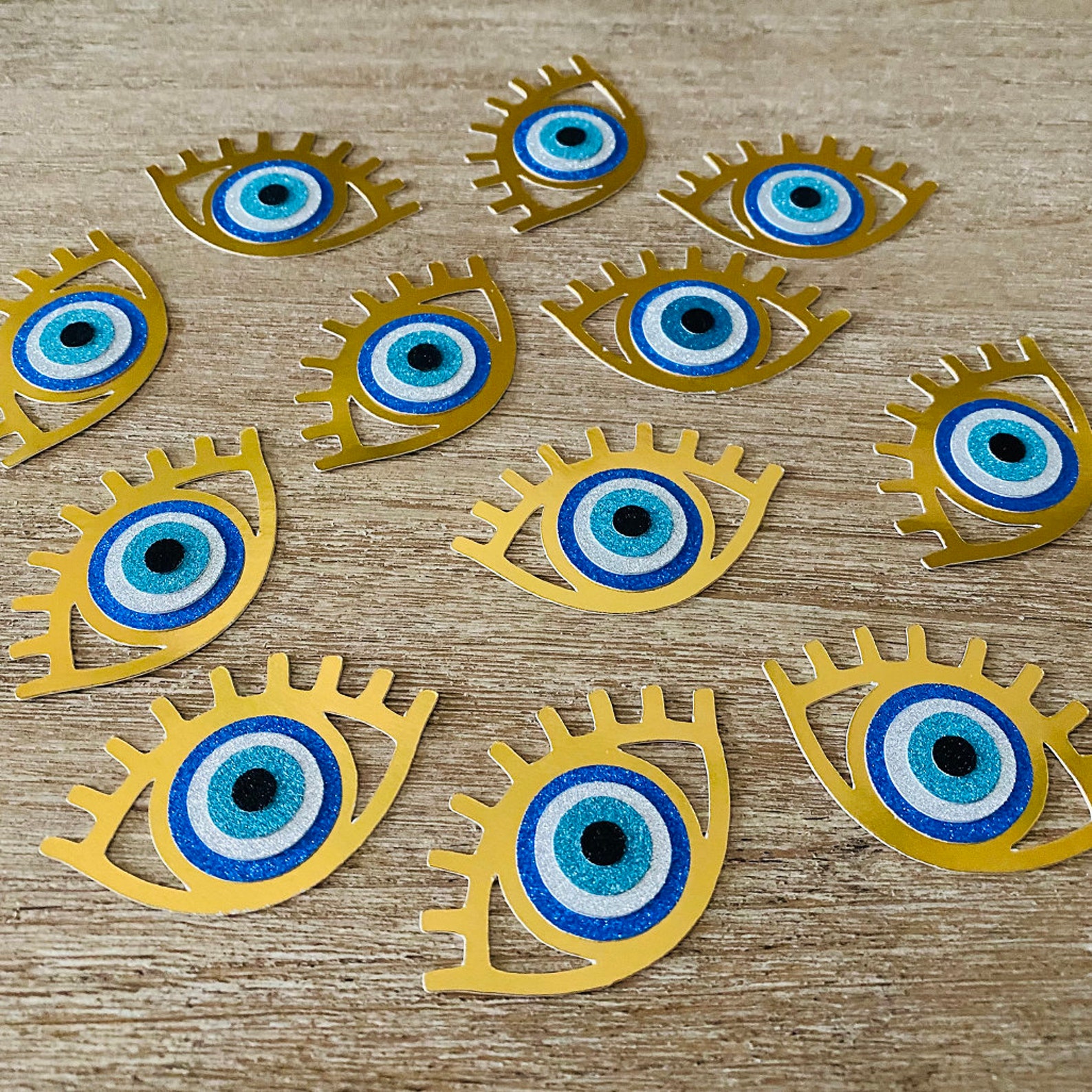 Evil Eye Birthday Craft DIY Party Confetti - Etsy