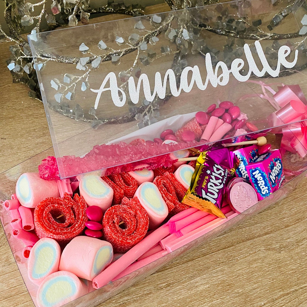 Personalized Custom Name Pink Lolly Box - Etsy