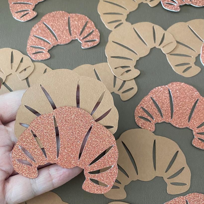 Croissant Birthday Party Decor Confetti - Etsy