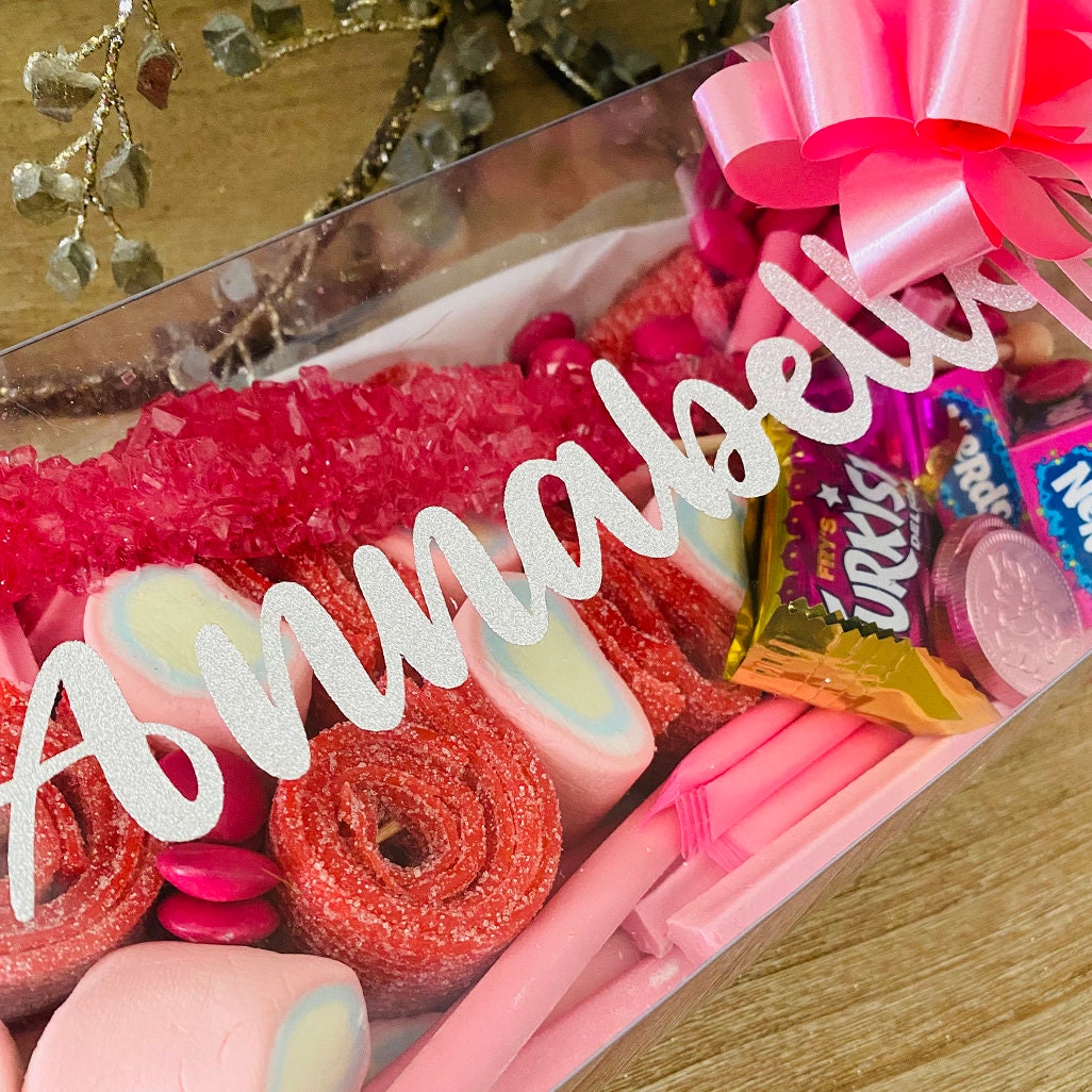Personalized Custom Name Pink Lolly Box - Etsy