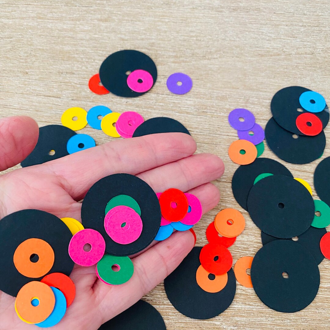 Retro Disco Record Birthday Party DIY Craft Confetti - Etsy