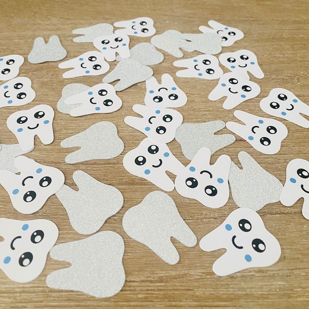 First Tooth Birthday Party Decor Confetti - Etsy