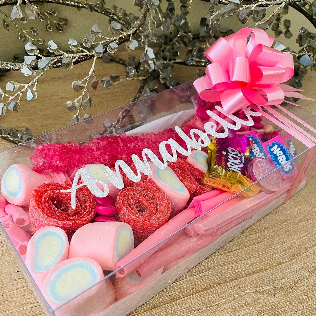 Personalized Custom Name Pink Lolly Box - Etsy