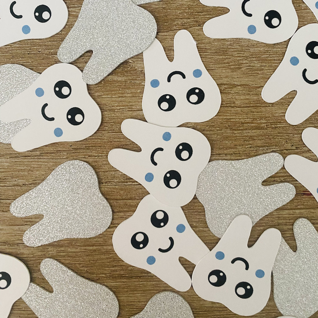 First Tooth Birthday Party Decor Confetti - Etsy