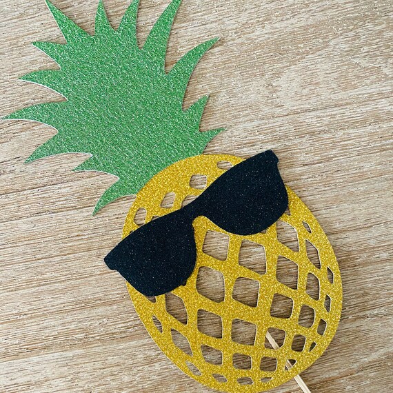 Pineapple Birthday Party Decor Cake Topper - Etsy