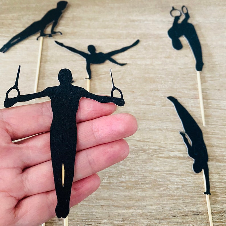 Gymnastics Boys Birthday Party Decor Cupcake Topper - Etsy