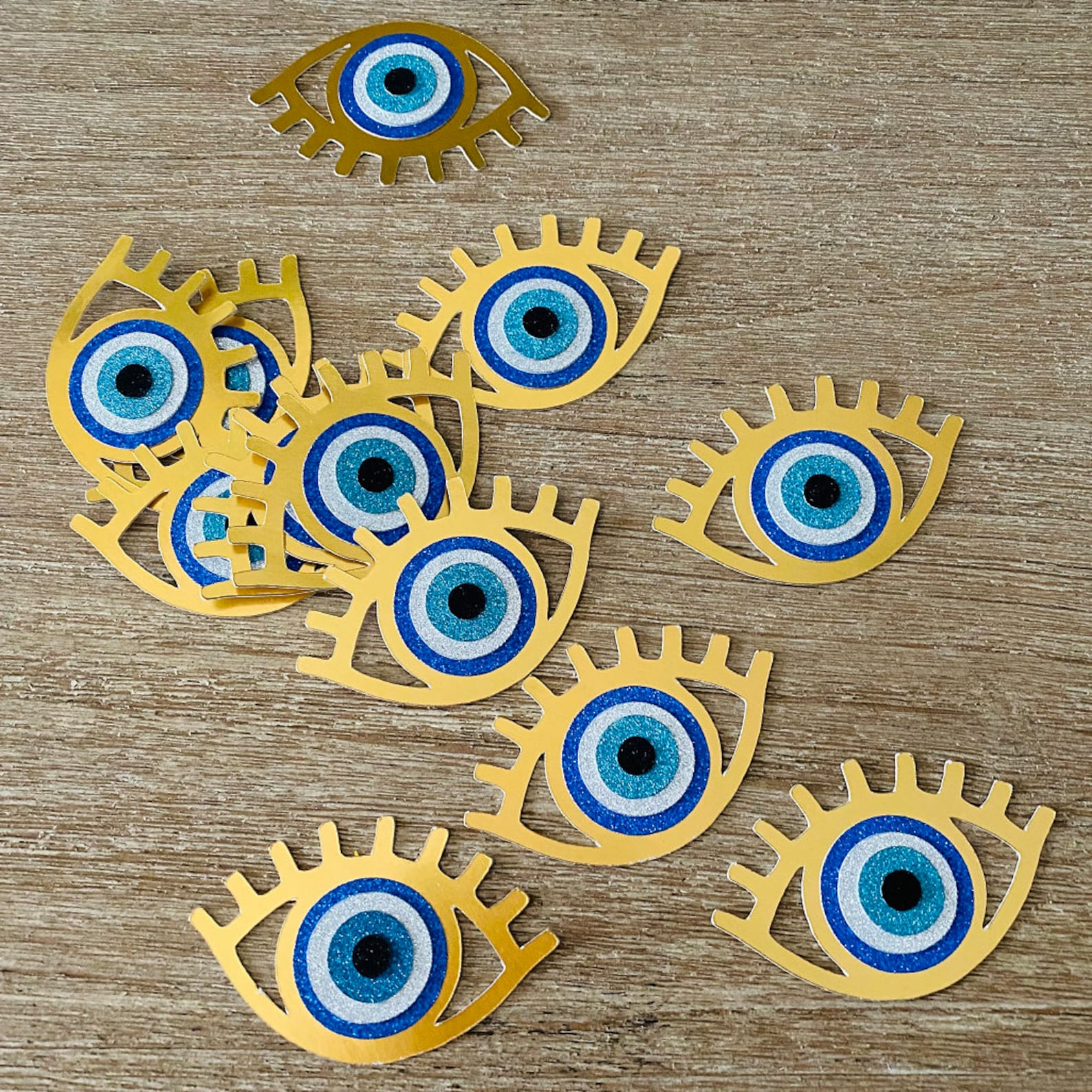 Evil Eye Birthday Craft DIY Party Confetti - Etsy