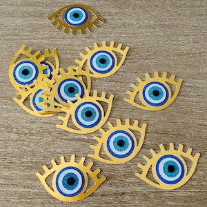 Evil Eye Birthday Craft DIY Party Confetti - Etsy