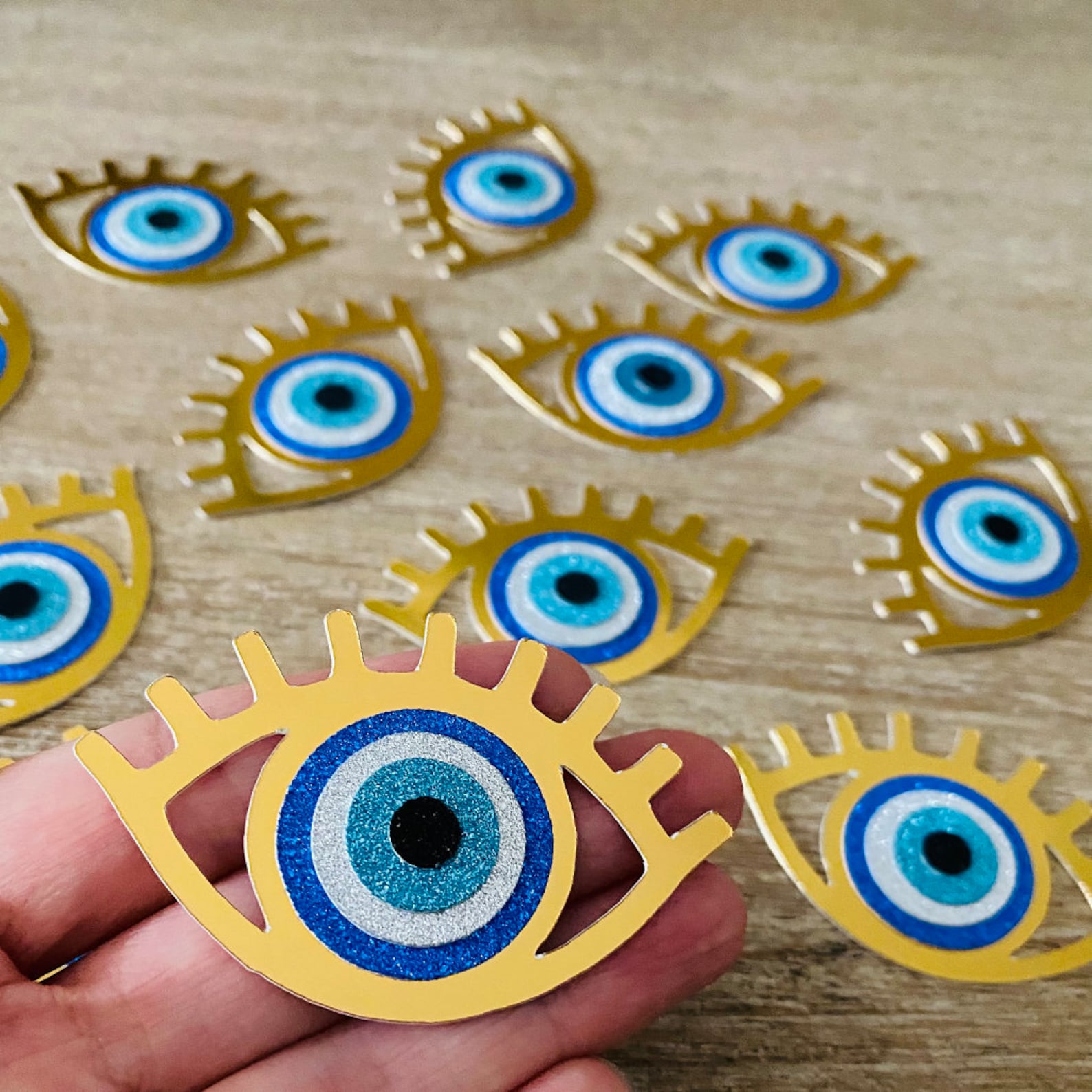 Evil Eye Birthday Craft DIY Party Confetti - Etsy