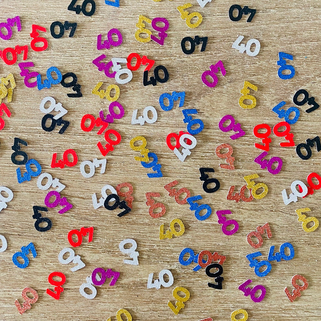 Custom Age Number Birthday Party Craft DIY Table Decor Confetti - Etsy