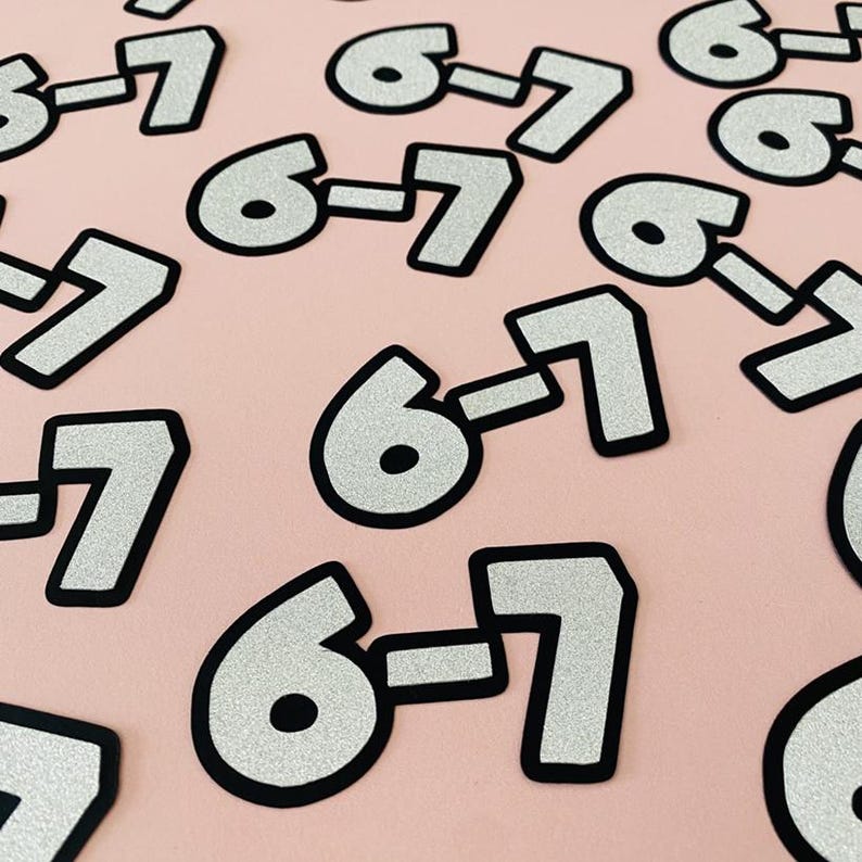 6-7 Six Seven Birthday Party Confetti | Six Seven Table Decoration - Etsy