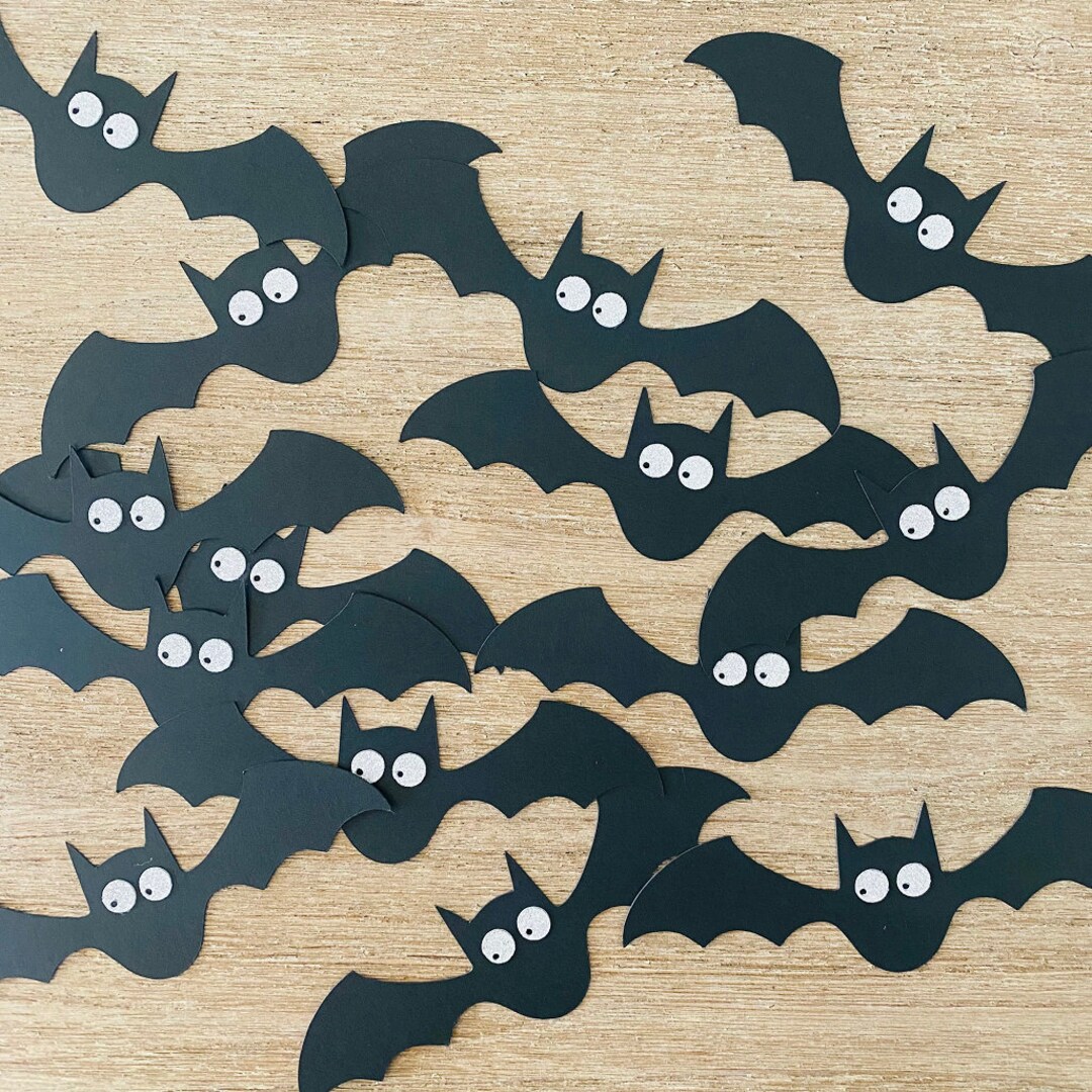 Halloween Bat Party Decor Craft DIY Confetti - Etsy