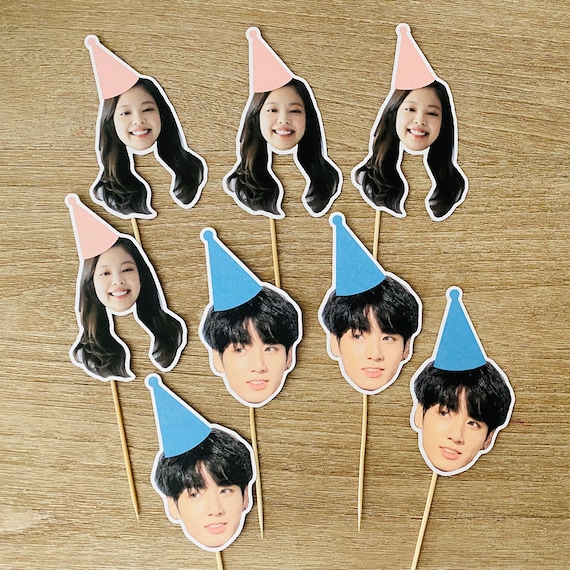 Personalized Custom Face Birthday Party Decor Cupcake Topper - Etsy