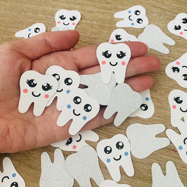 First Tooth Birthday Party Decor Confetti - Etsy