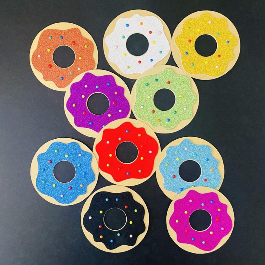 Doughnut Birthday Craft DIY Party Confetti - Etsy
