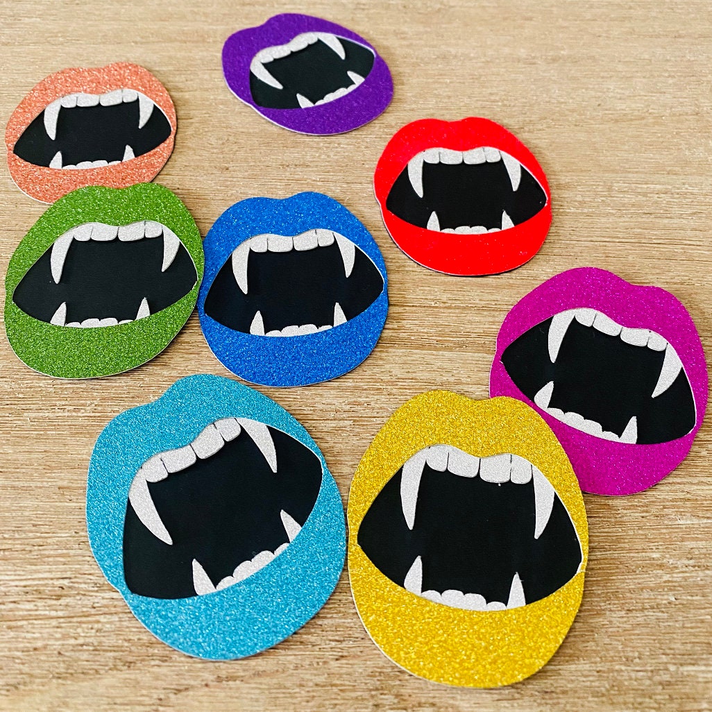 Dracula Lips Halloween Birthday Party Decor Craft DIY Confetti - Etsy