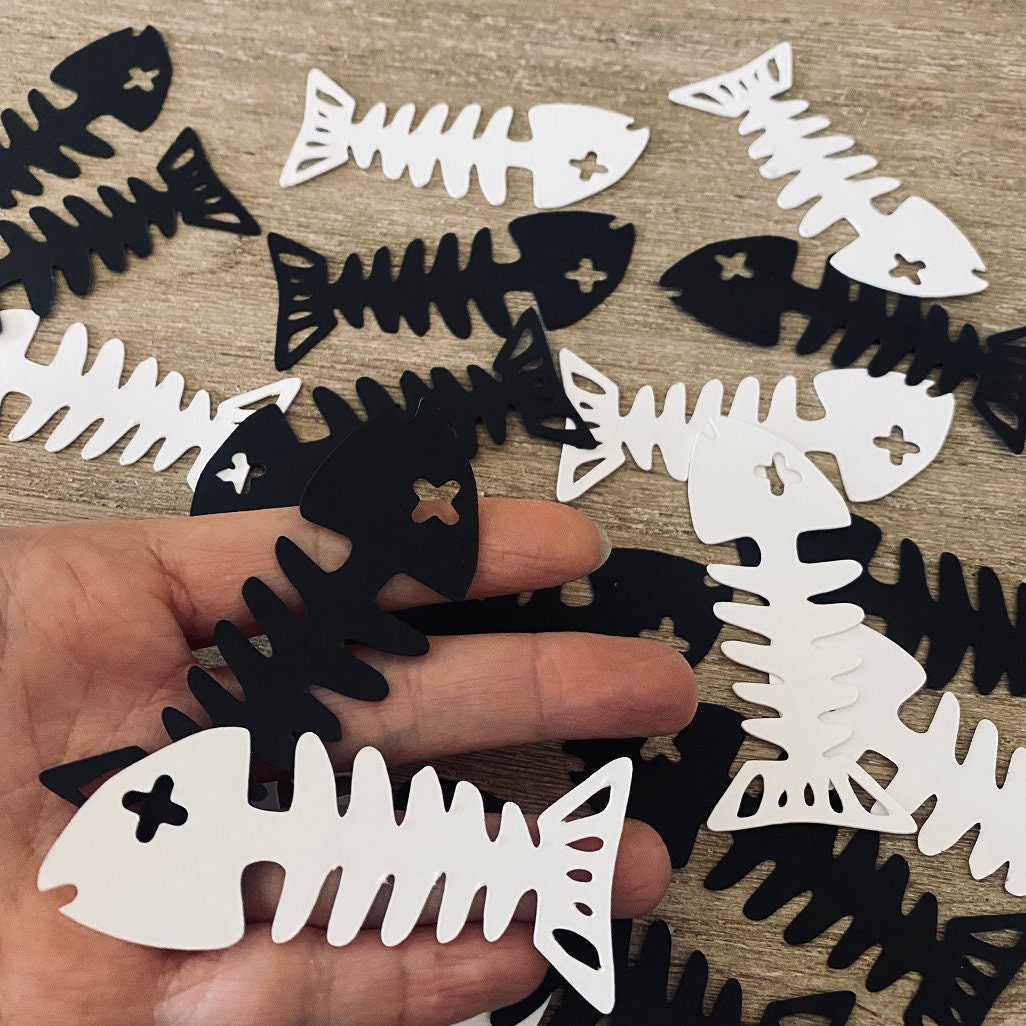 Fish Bone Birthday Party Decor Confetti - Etsy