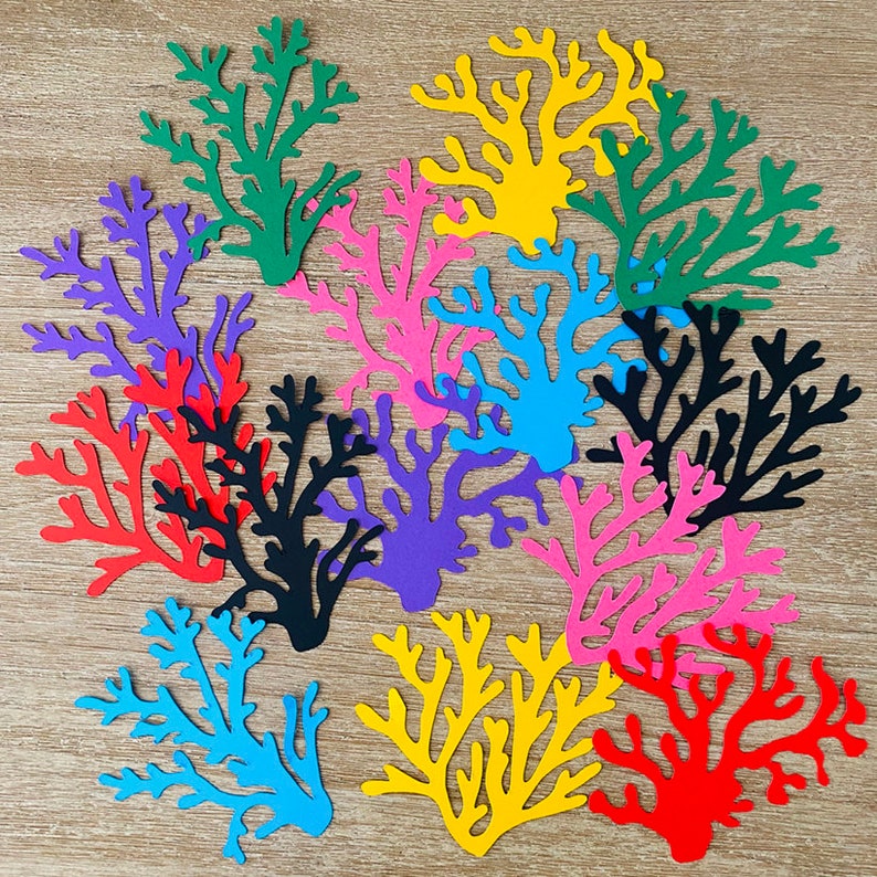 Under the Sea Coral Party Birthday Party Decor Confetti - Etsy