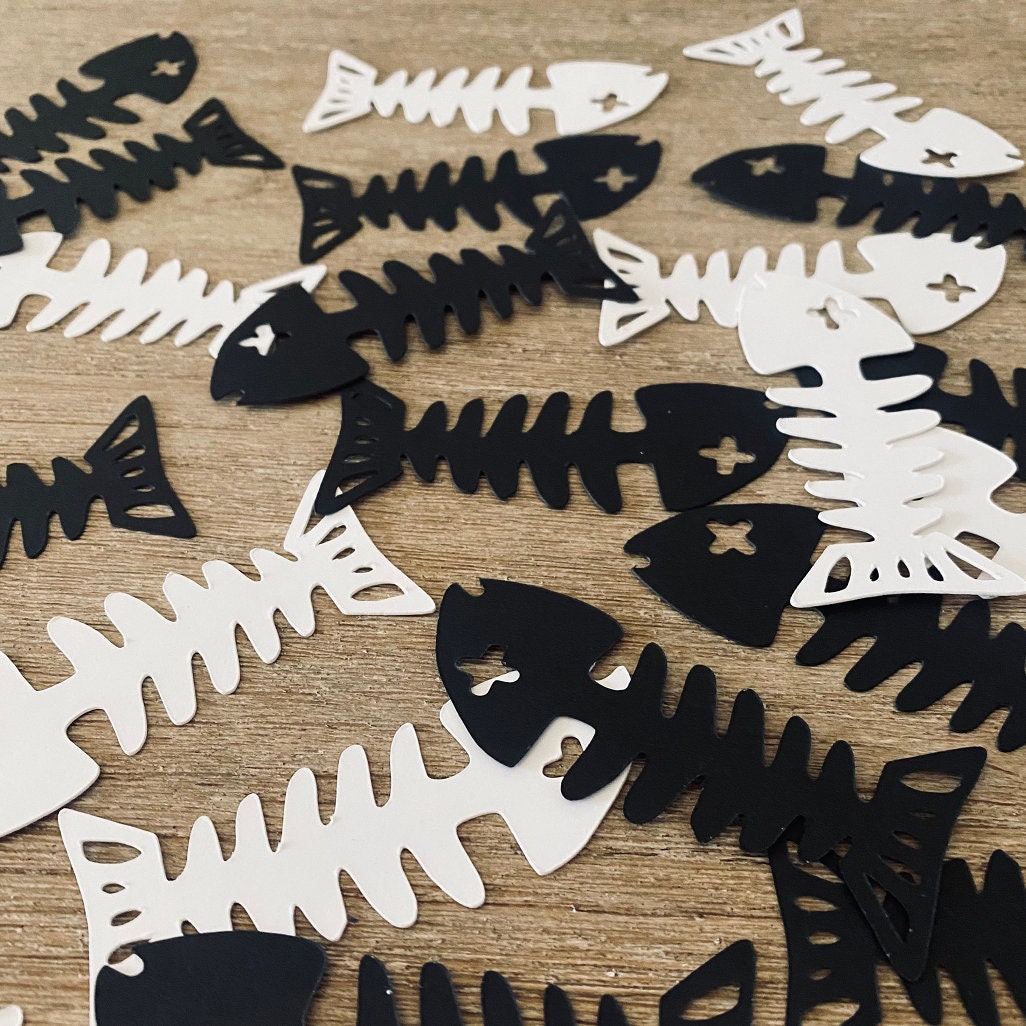 Fish Bone Birthday Party Decor Confetti - Etsy
