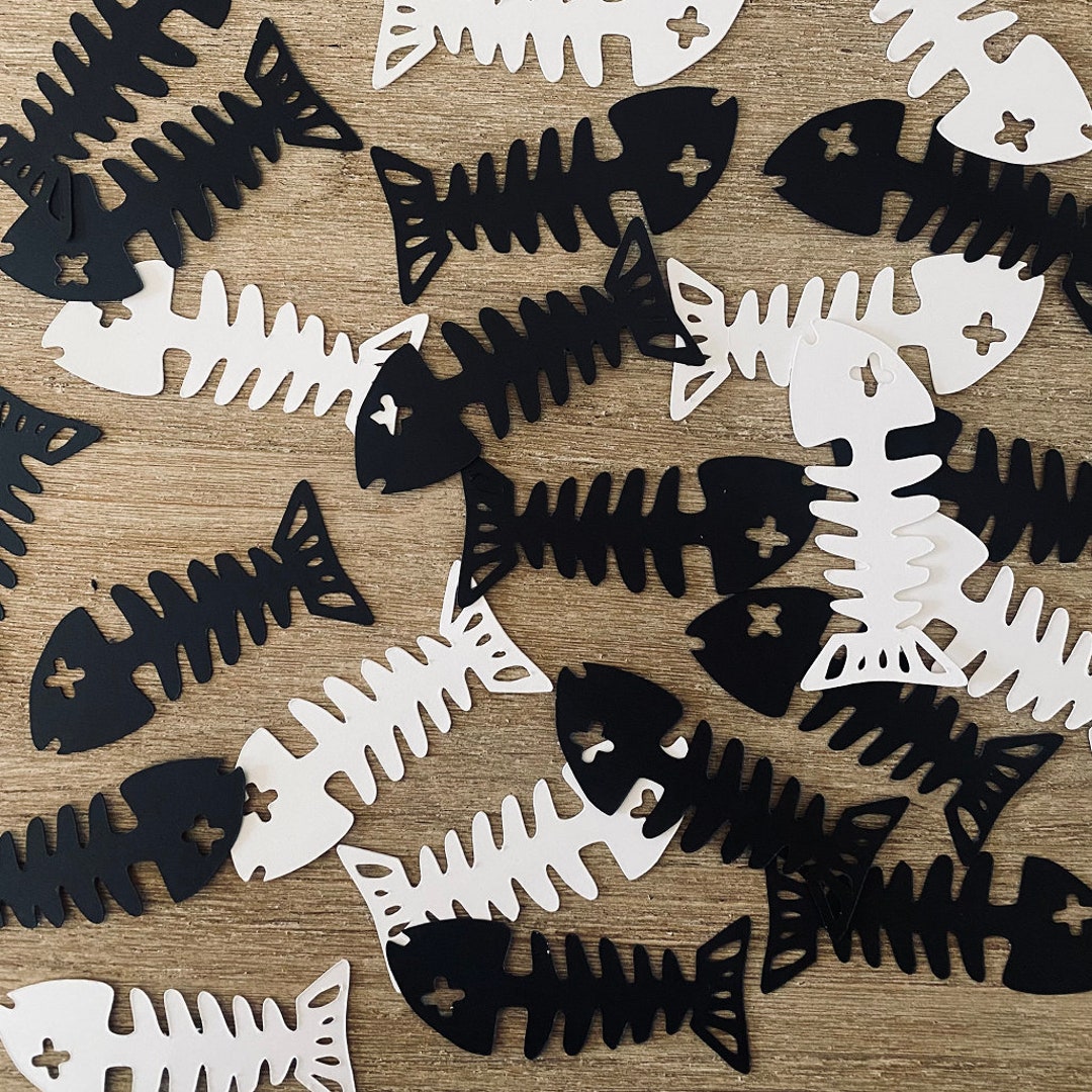 Fish Bone Birthday Party Decor Confetti - Etsy
