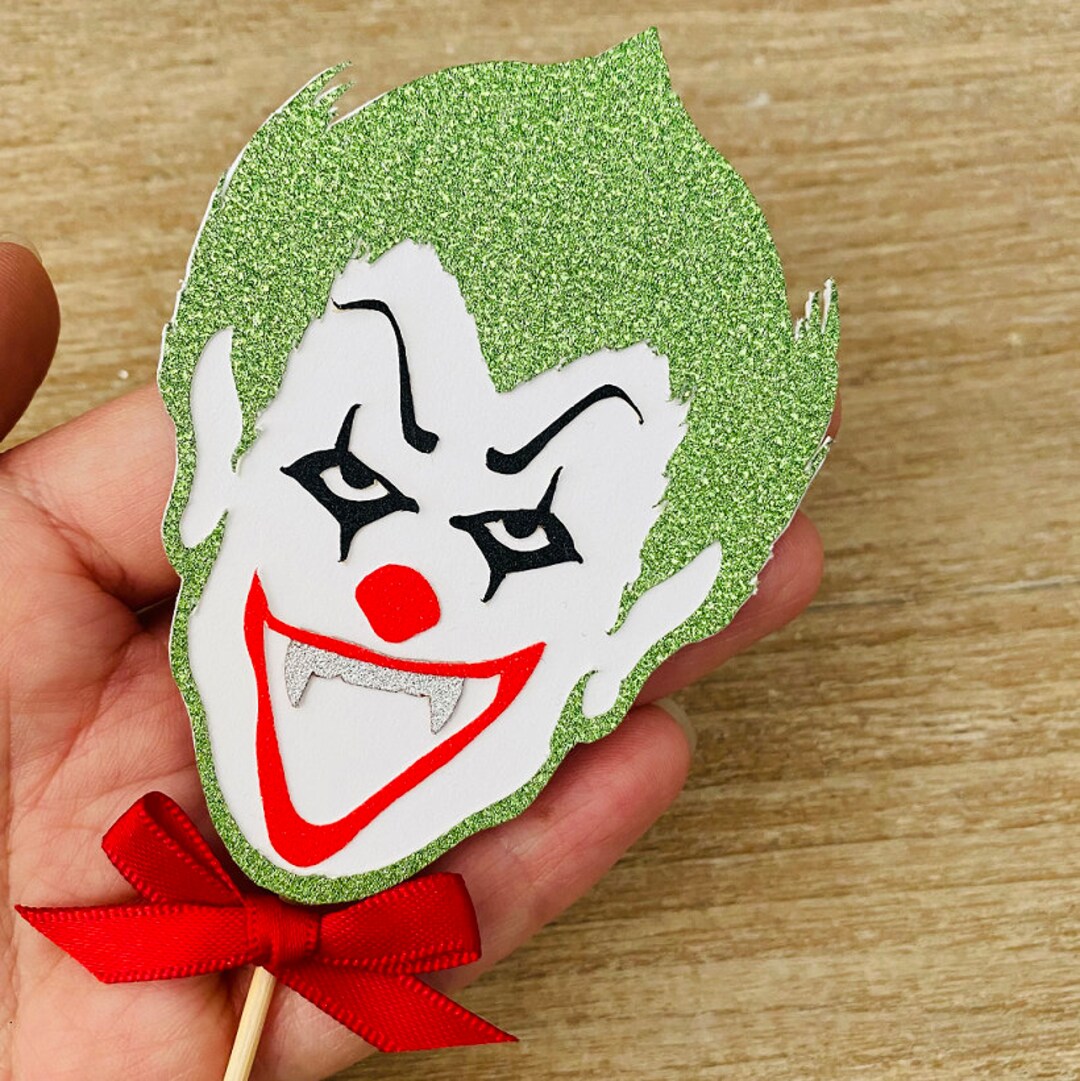 Halloween Scary Clown Party Decor Cupcake Topper - Etsy