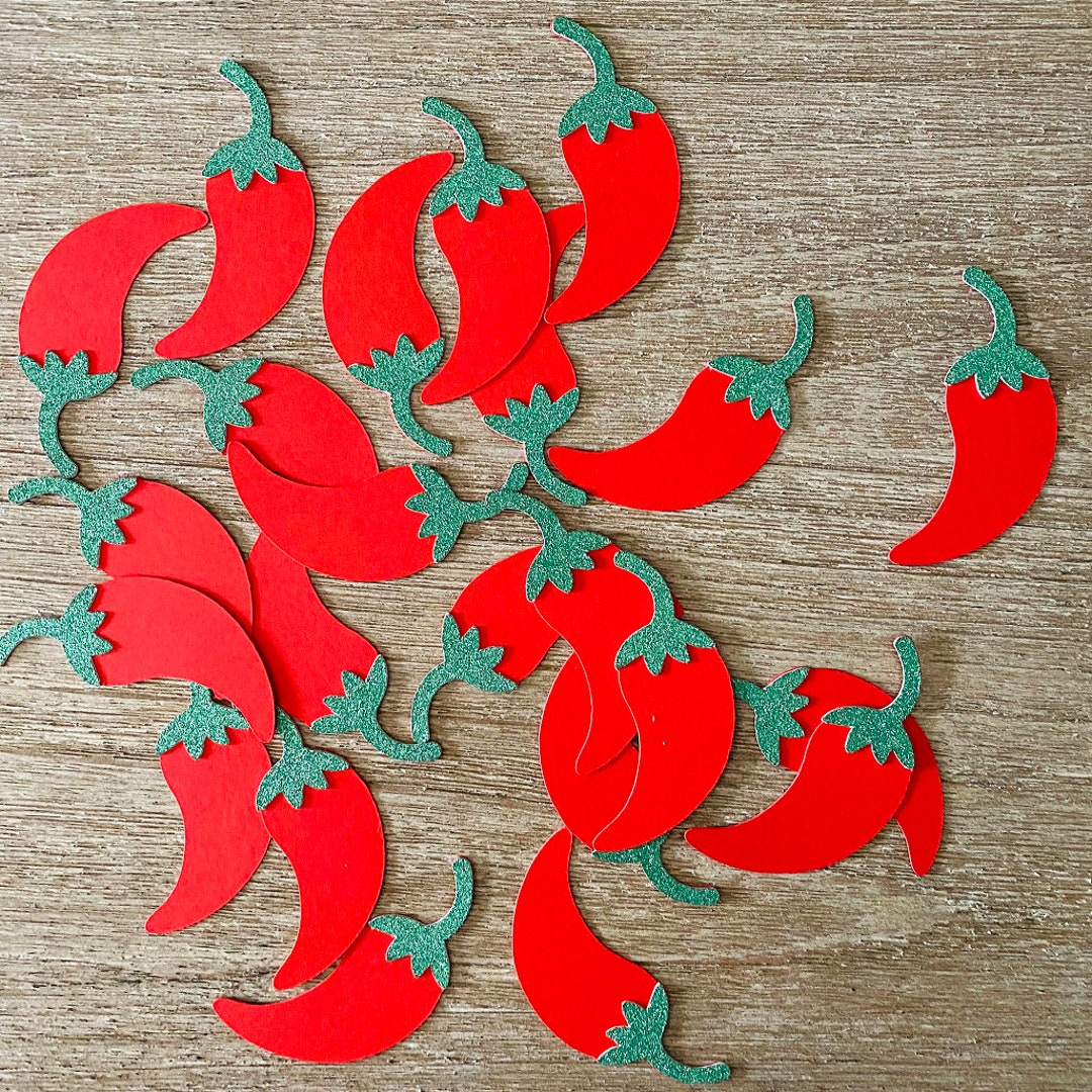 Chilli Birthday Craft DIY Party Confetti - Etsy Australia