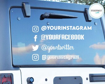 Facebook Window Decals - Etsy