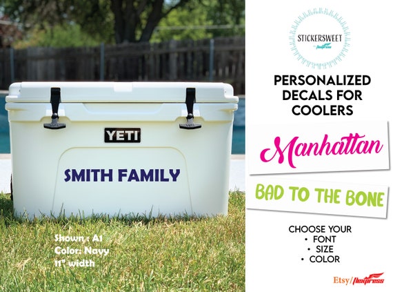 Custom Stickers for Cooler Vinyl Custom DIY Decals for - Etsy