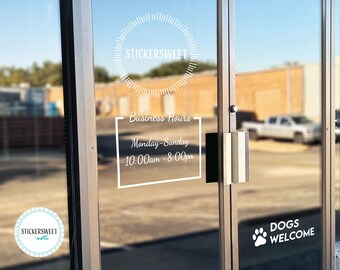 Business Door Sticker - Etsy