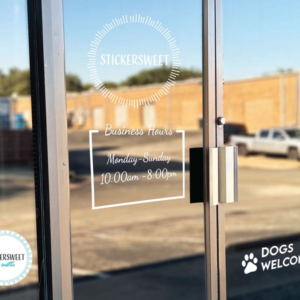 Window Decal for Business - Etsy