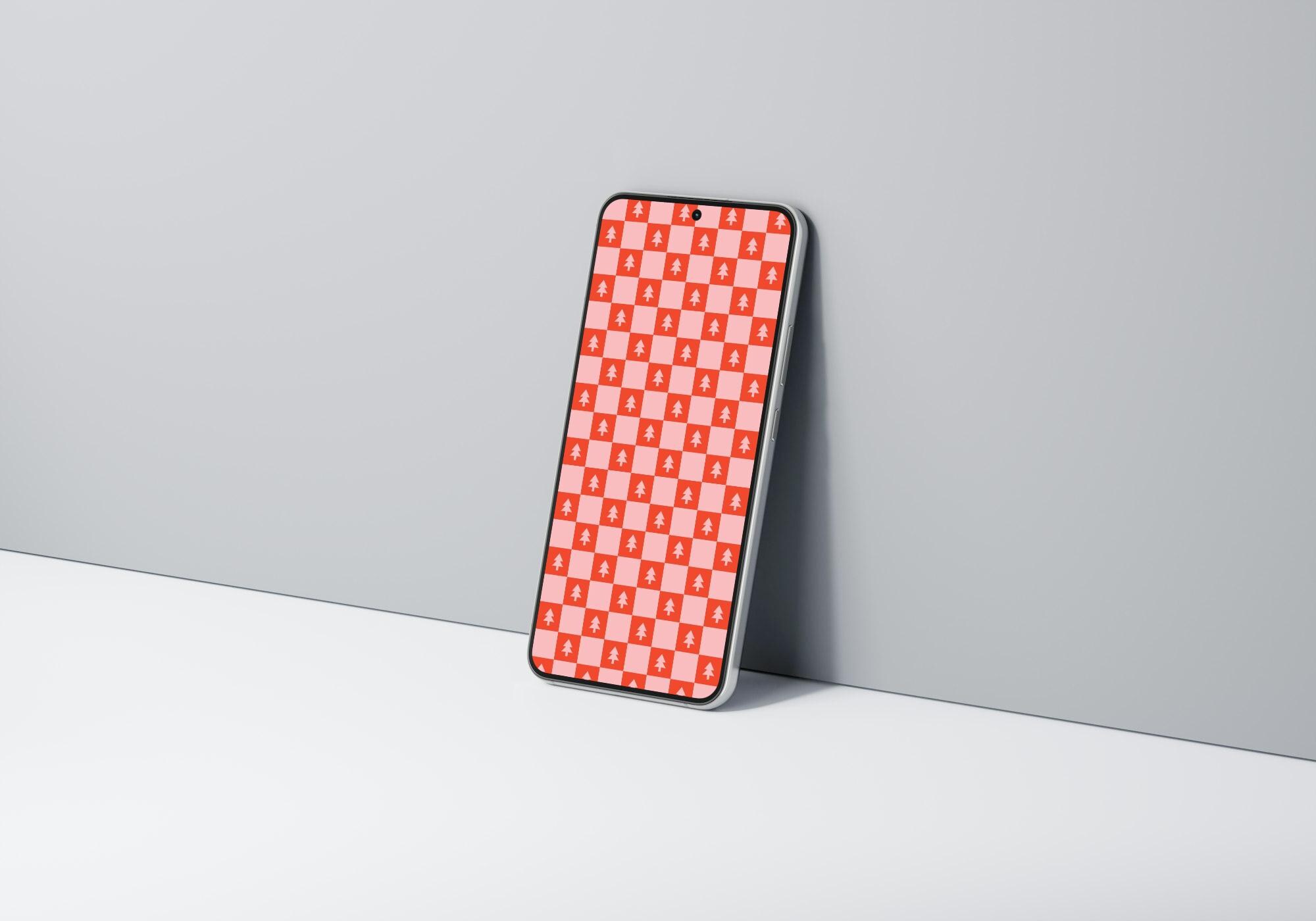 Christmas Phone Wallpapers, Set of 4 Festive Wallpapers, Holiday Phone ...