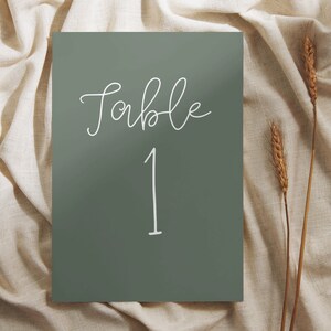 Wedding Table Numbers, Wedding Signs, Set of Table Numbers, Table ...