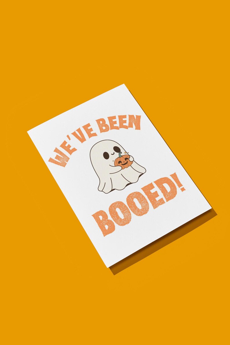 Youve Been Booed Signs, Weve Been Booed Sign, Booed Cards, Halloween ...