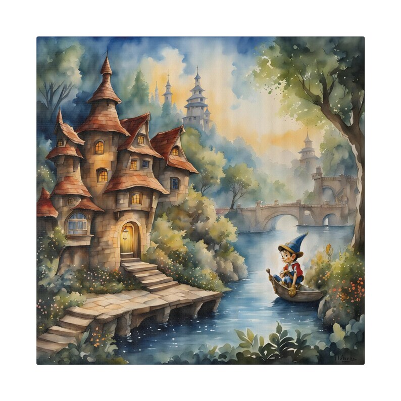 Pinocchio Canvas Art Pinocchio Decor For Home Original Etsy