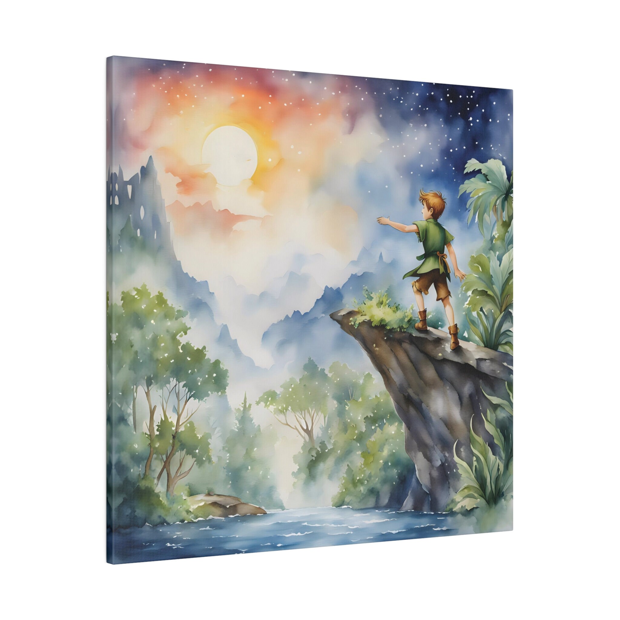 Peter Pan Canvas Wall Art Peter Pan Nursery Wall Decor Peter Pan Wall ...