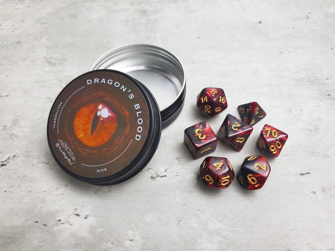 Dragon Blood Dice Set D&D Dice DND - Etsy