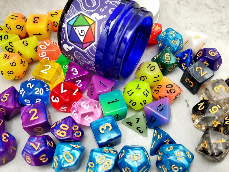 Mystery Sharp Edge Resin Dice Set: Mystery Set or Random Mix (half LB ...