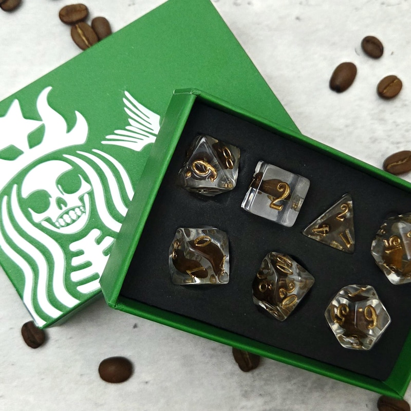 Custom Coffee Dice Set - Etsy