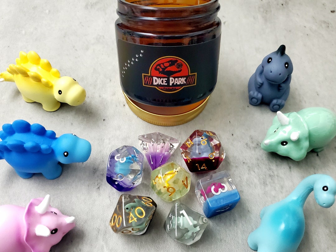 Dice Park Dinosaur Dice Set | D&D Dice | DND - Etsy