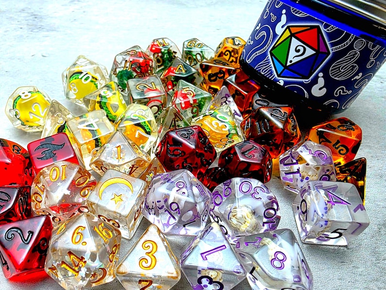 Mystery Sharp Edge Resin Dice Set: Mystery Set or Random Mix (half LB ...