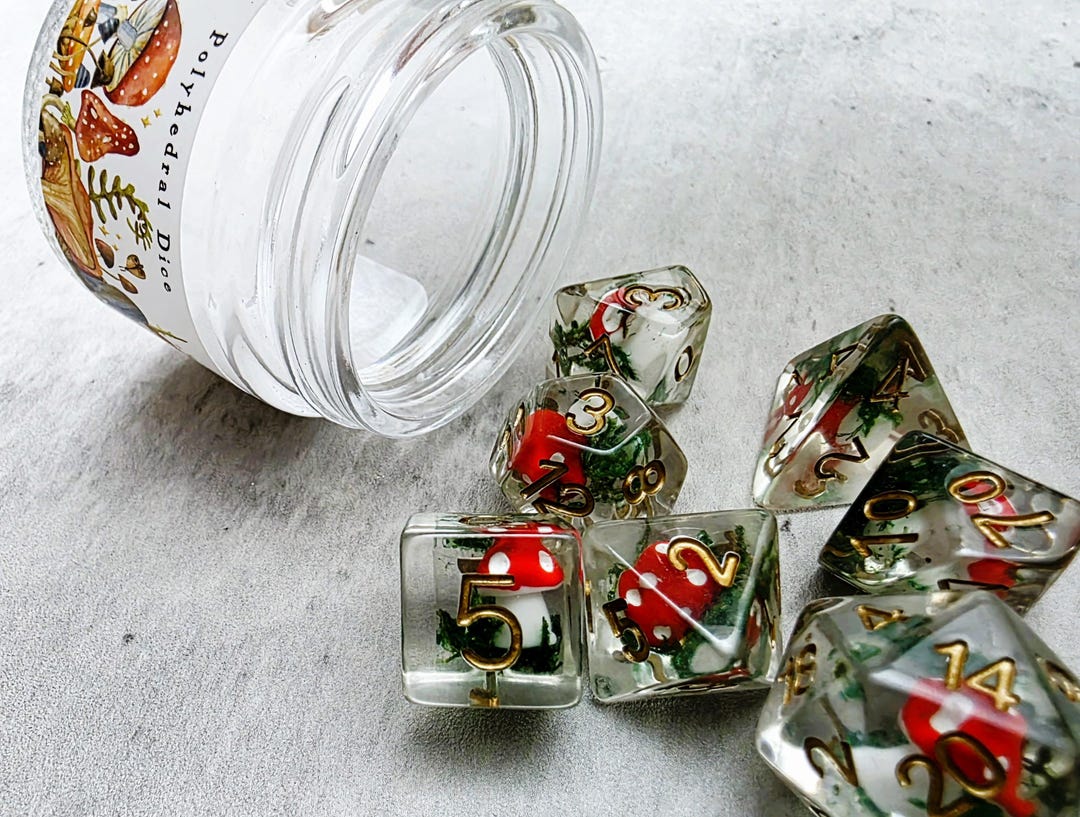 Mushroom Dice Set | D&D Dice | DND - Etsy