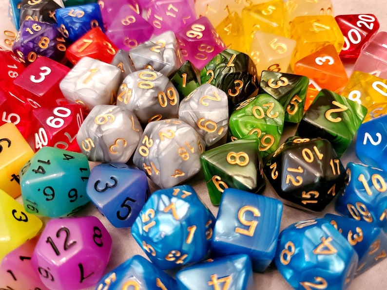 Mystery Sharp Edge Resin Dice Set: Mystery Set or Random Mix (half LB ...