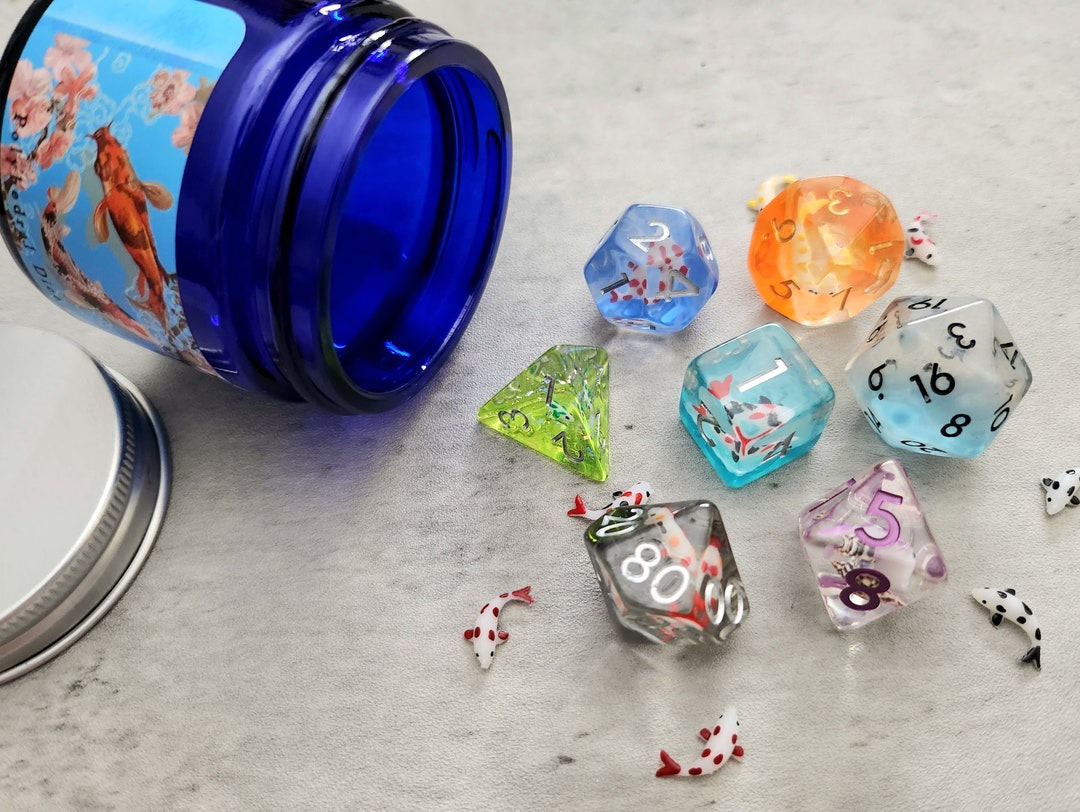 Koi Fish Dice Set | D&D Dice | DND - Etsy