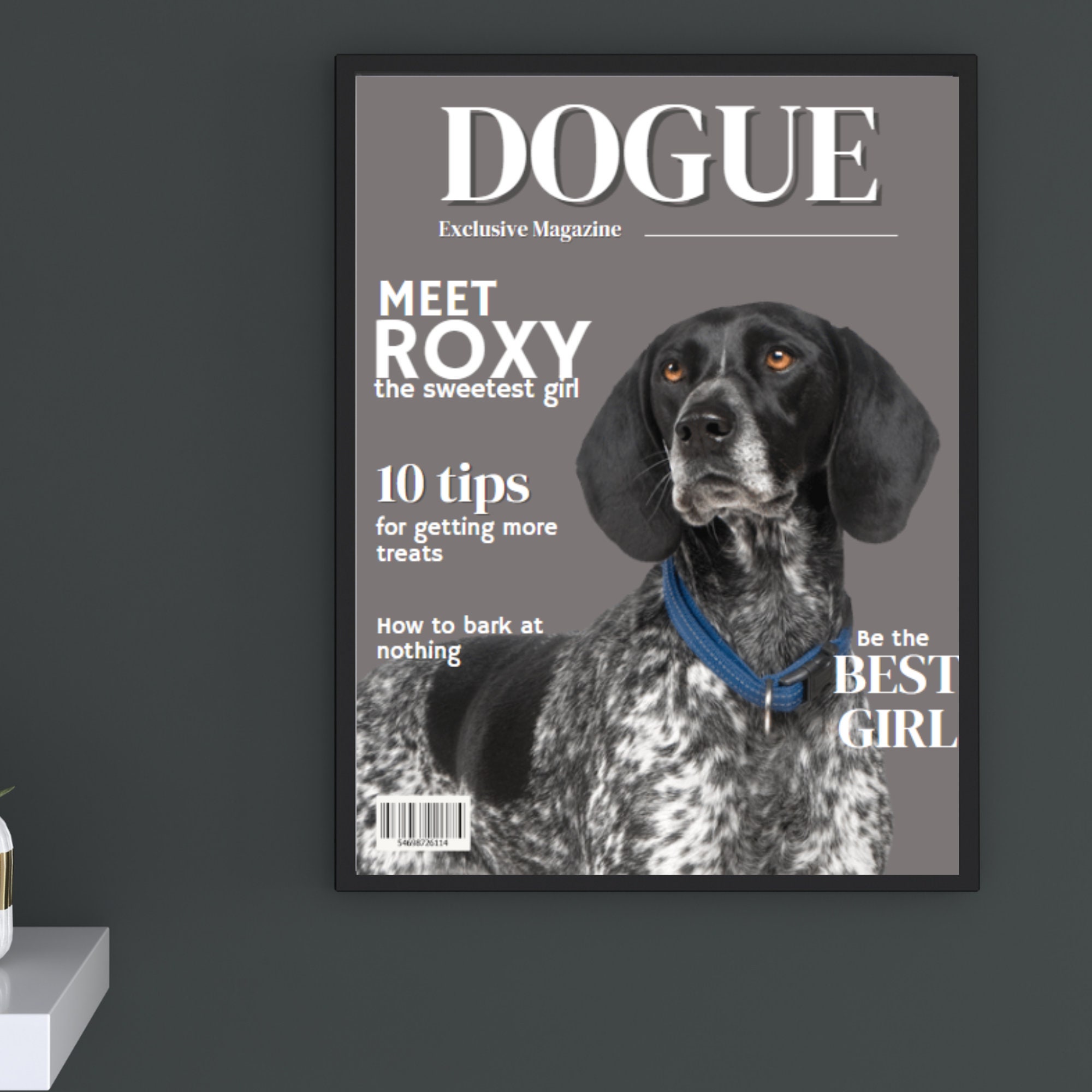 Custom Pet Magazine Cover/ Custom Dog Magazine/ Personalized Pet ...