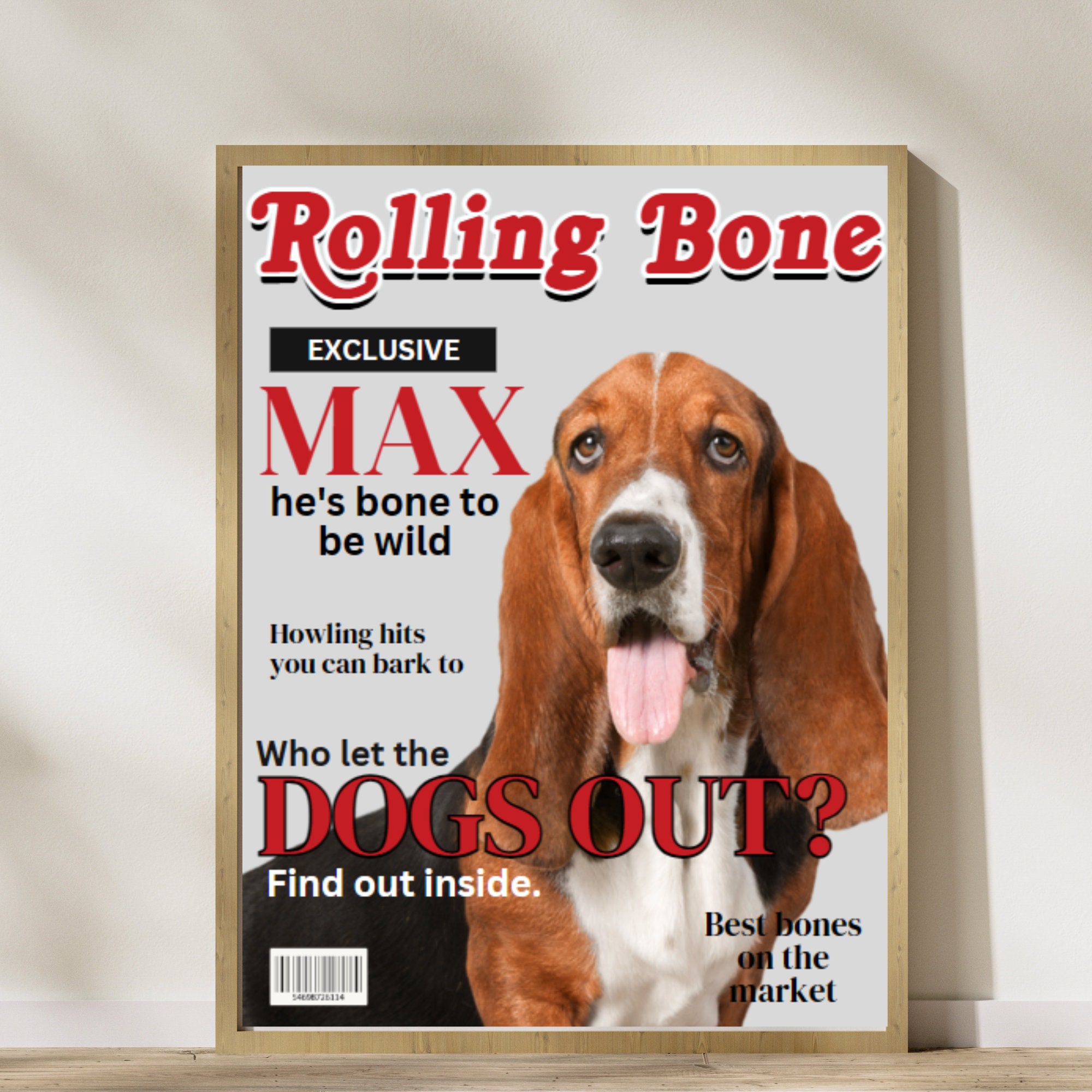 Custom Pet Magazine Cover/ Custom Dog Magazine/ Personalized Pet ...