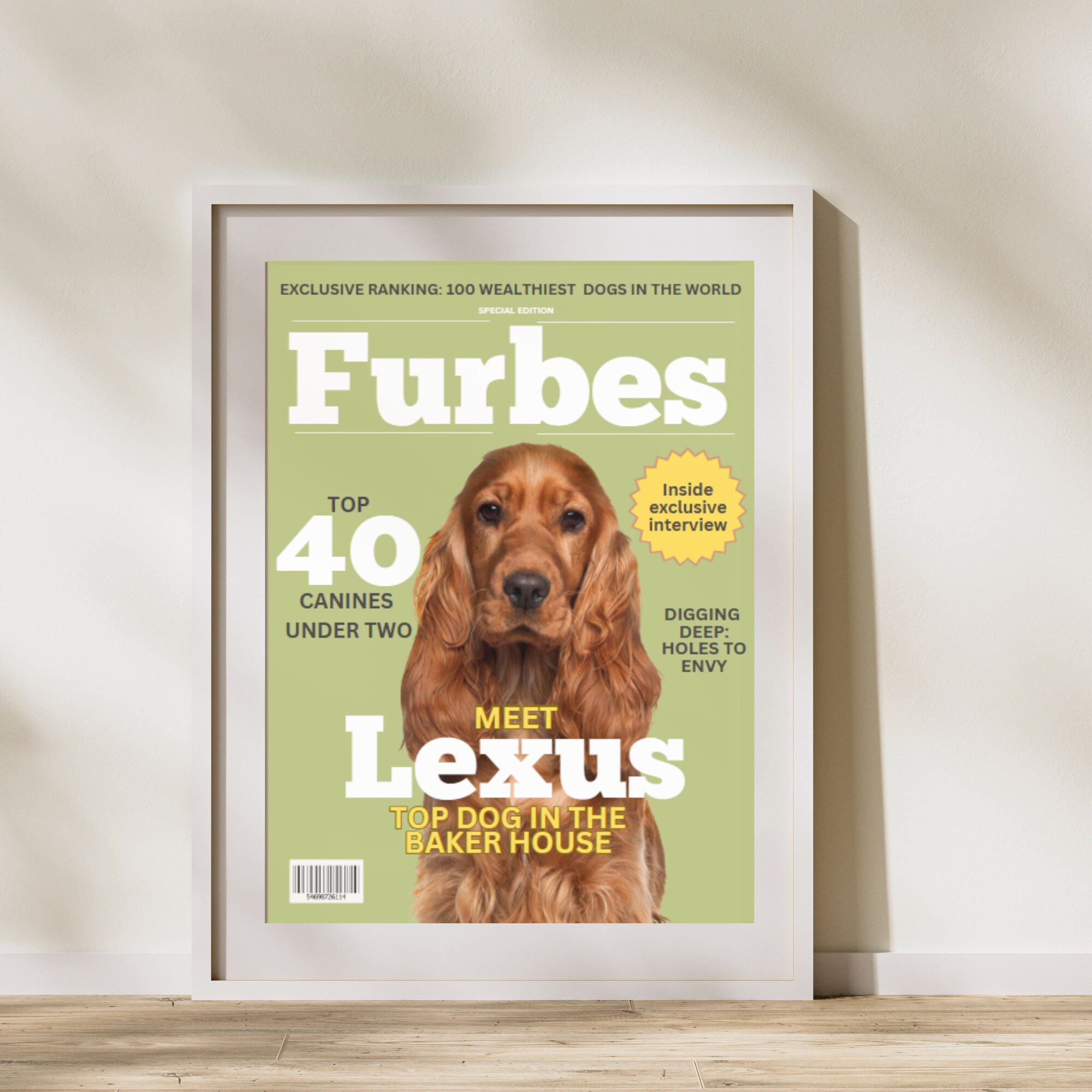 Custom Pet Magazine Cover/ Custom Dog Magazine/ Personalized Pet ...