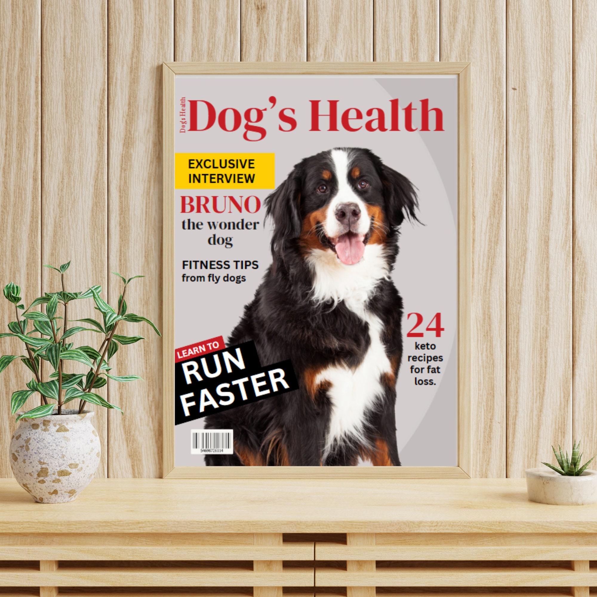 Custom Pet Magazine Cover/ Custom Dog Magazine/ Personalized Pet ...