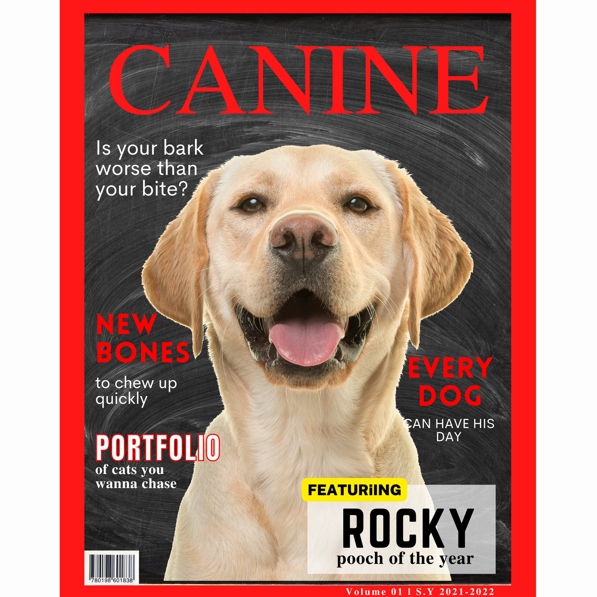 Custom Pet Magazine Cover/ Custom Dog Magazine/ Personalized Cat ...