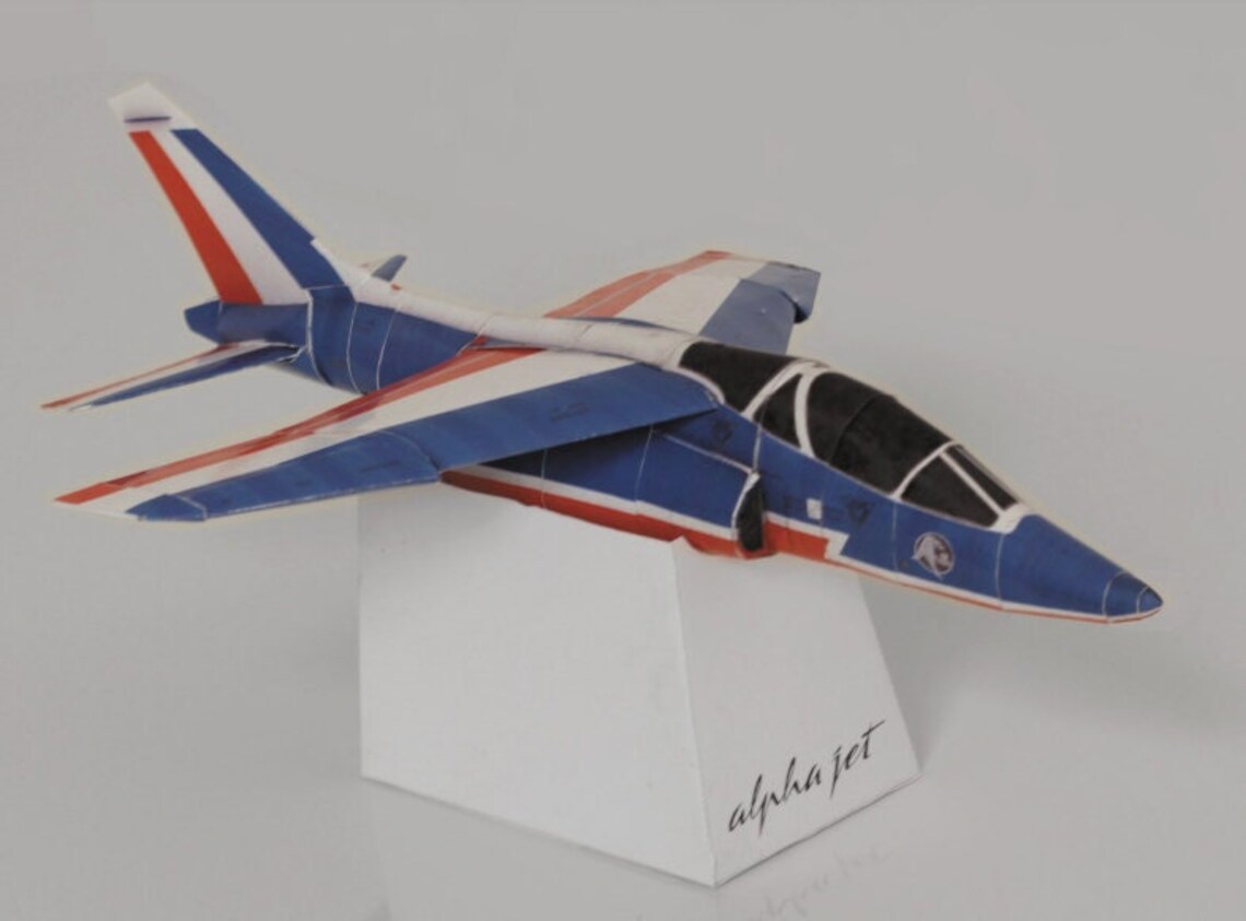 Papercraft Realistic 3D Model Alpha Jet Mirage 2000 Rafale - Etsy